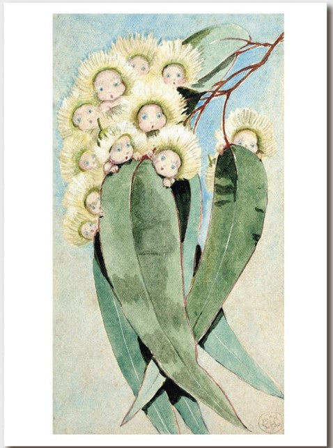 Giftcard featuring a May Gibbs original illusatration.