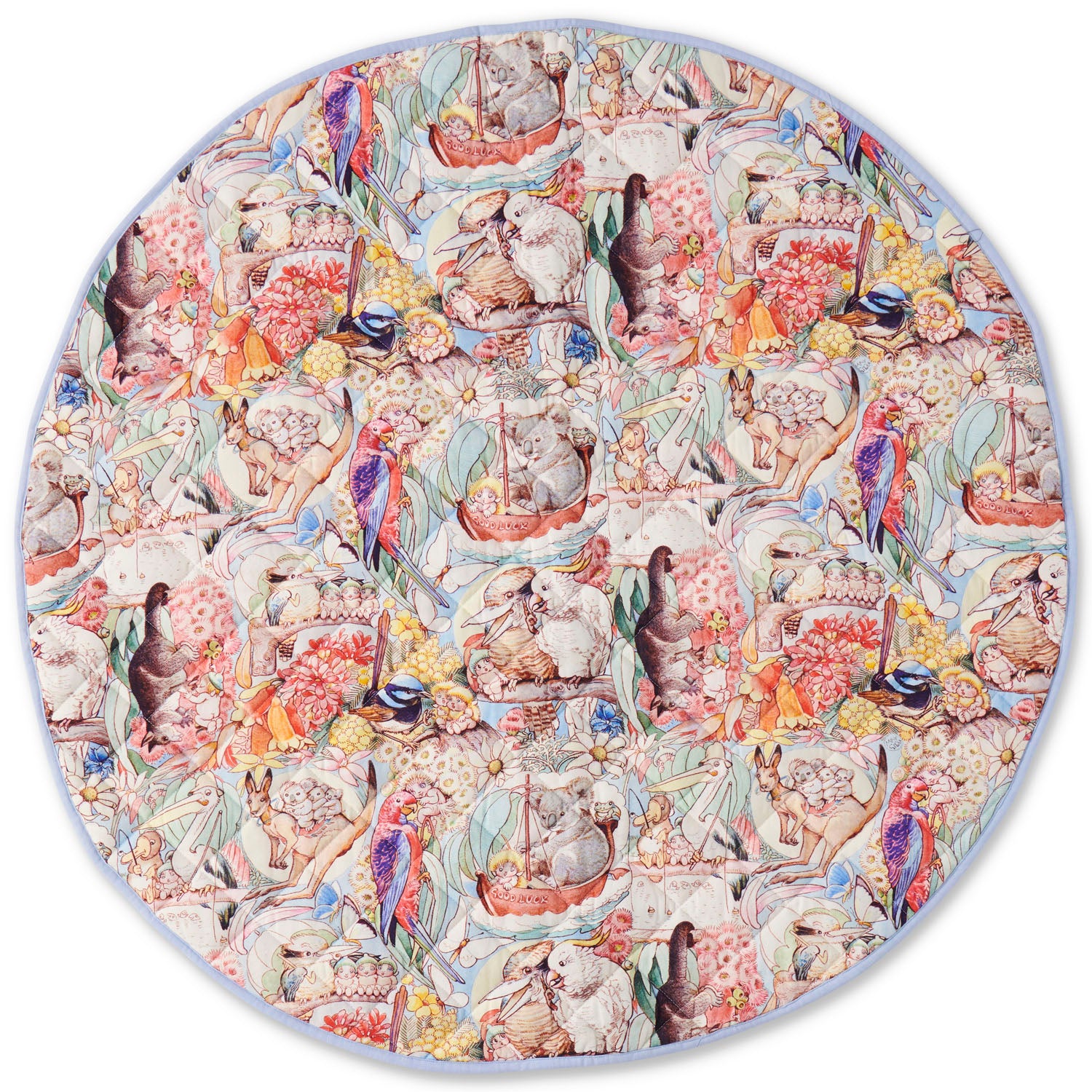 The May Gibbs Cotton Quilted Play Mat is the perfect tummy time treat!